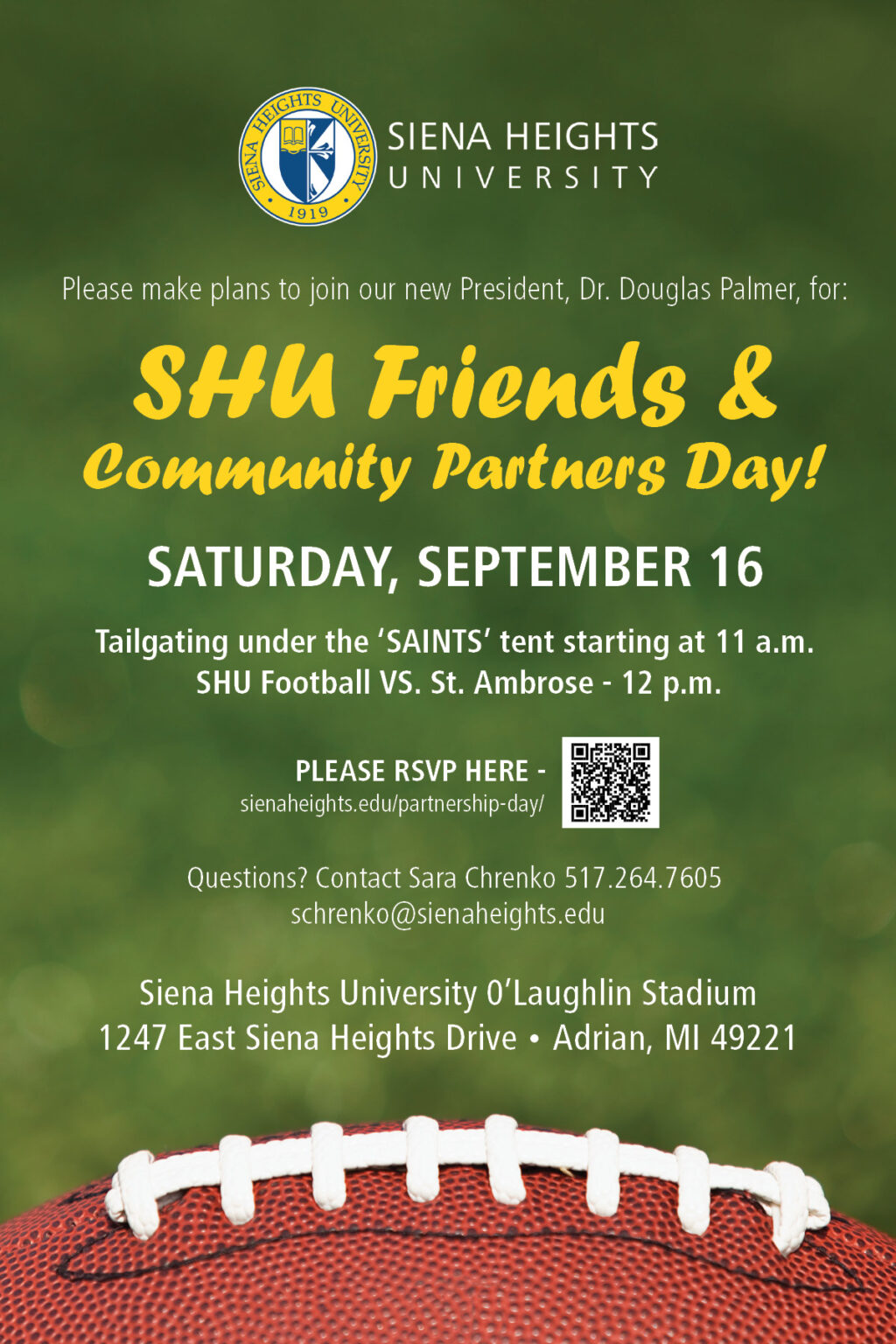 SHU Global Partnership Day RSVP Form – Siena Heights University